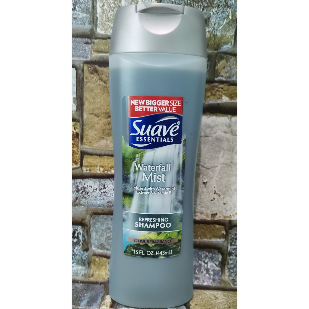 SUAVE ESSENTIALS WATERFALL MIST SHAMPOO (443mL) BIGGER SIZE | Lazada PH