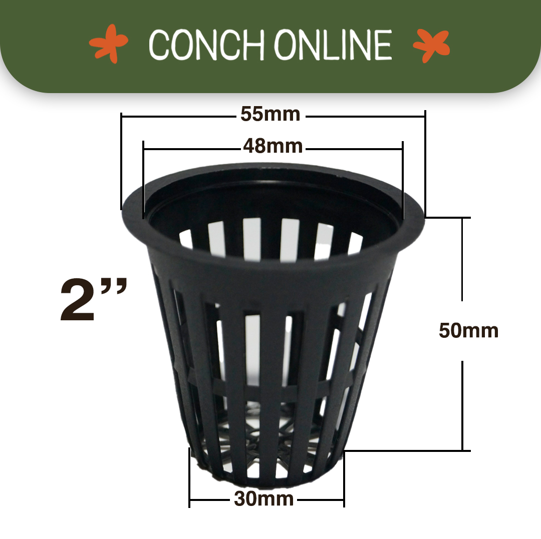 50 or 200 Pieces 2-Inch Net Pots Net Cup for Hydroponics Aquaponics ...