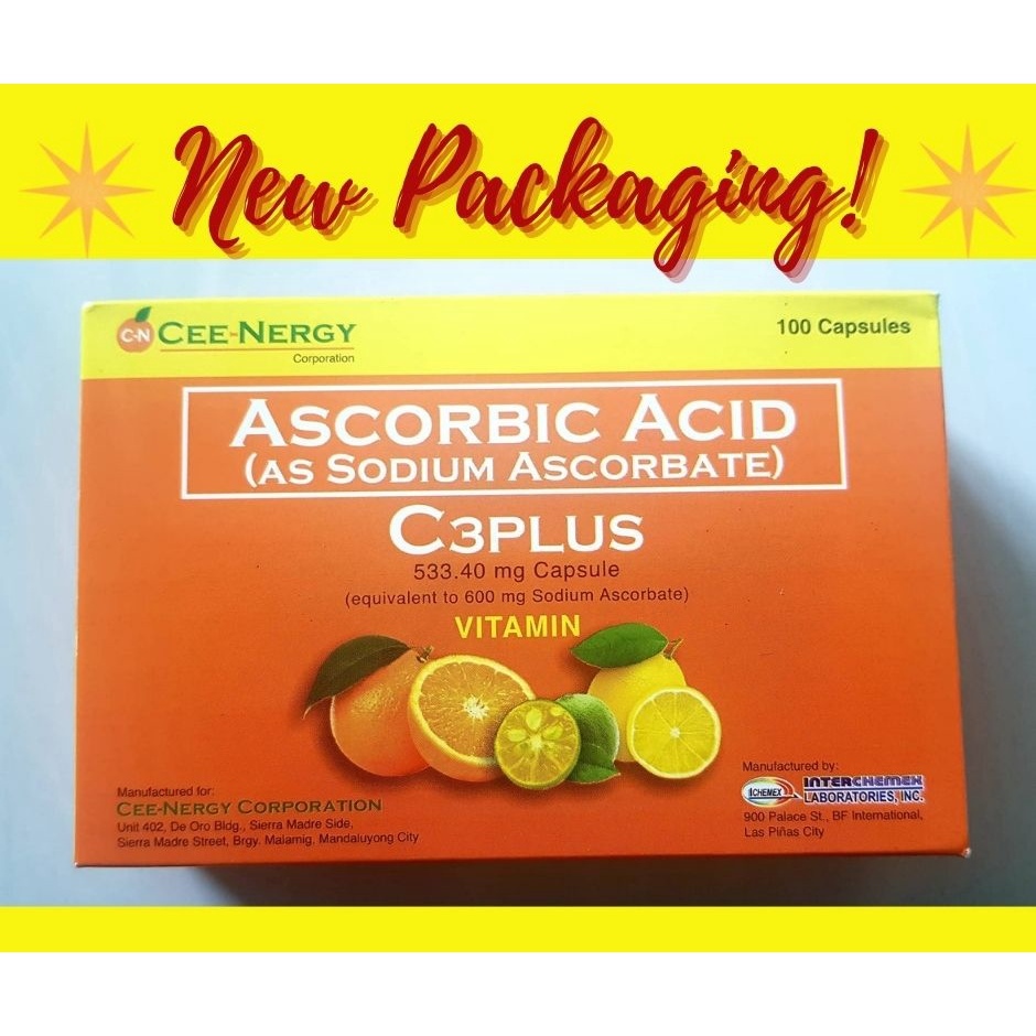 VITAMIN C (Sodium Ascorbate) C3Plus | Lazada PH