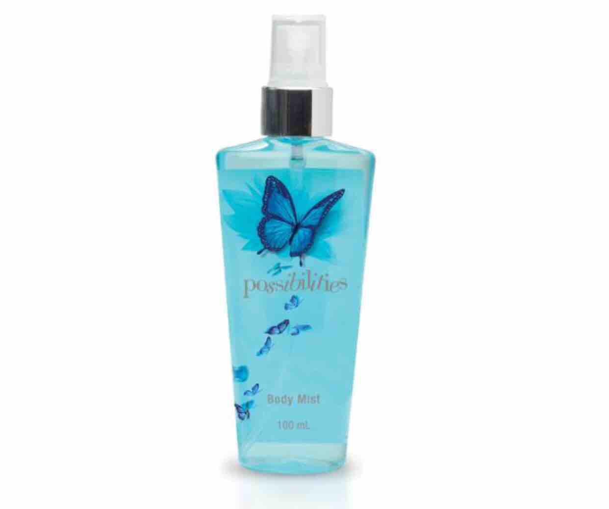 Buy Possibilities Blue Body Mist get 4 Freebies | Lazada PH