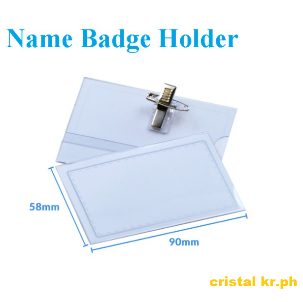 Plastic ID Case PVC Name Badge 58mm x 90mm | Lazada PH