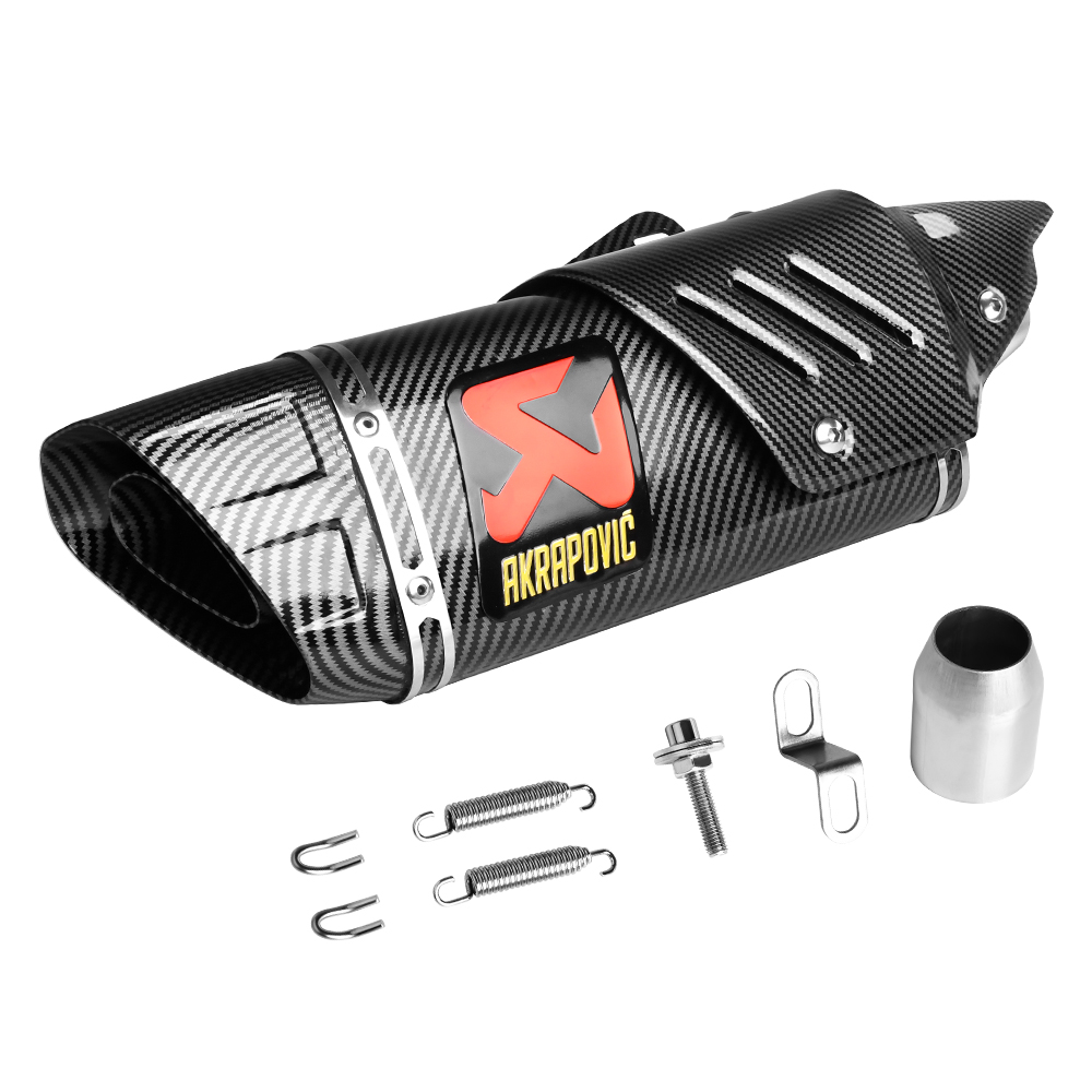 Runye Cars Akrapovic M1 38-51MM Universal Motorcycle Exhaust Muffler ...