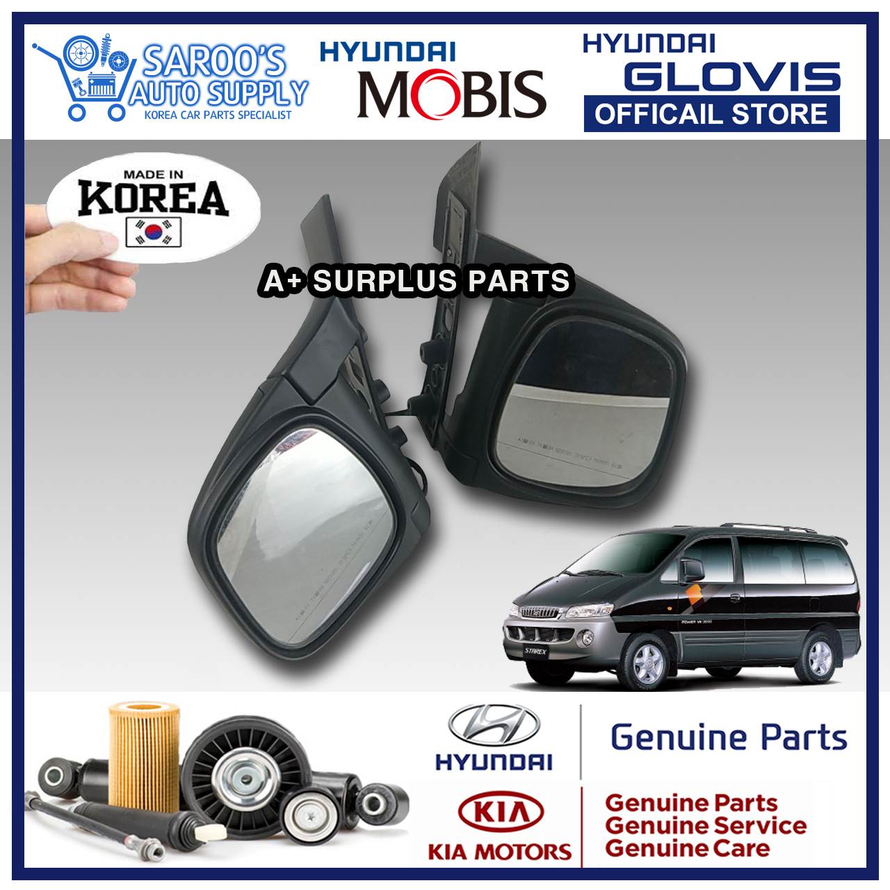 [Surplus] Side Mirror Set For Hyundai Starex , 1997-2006 , Original ...