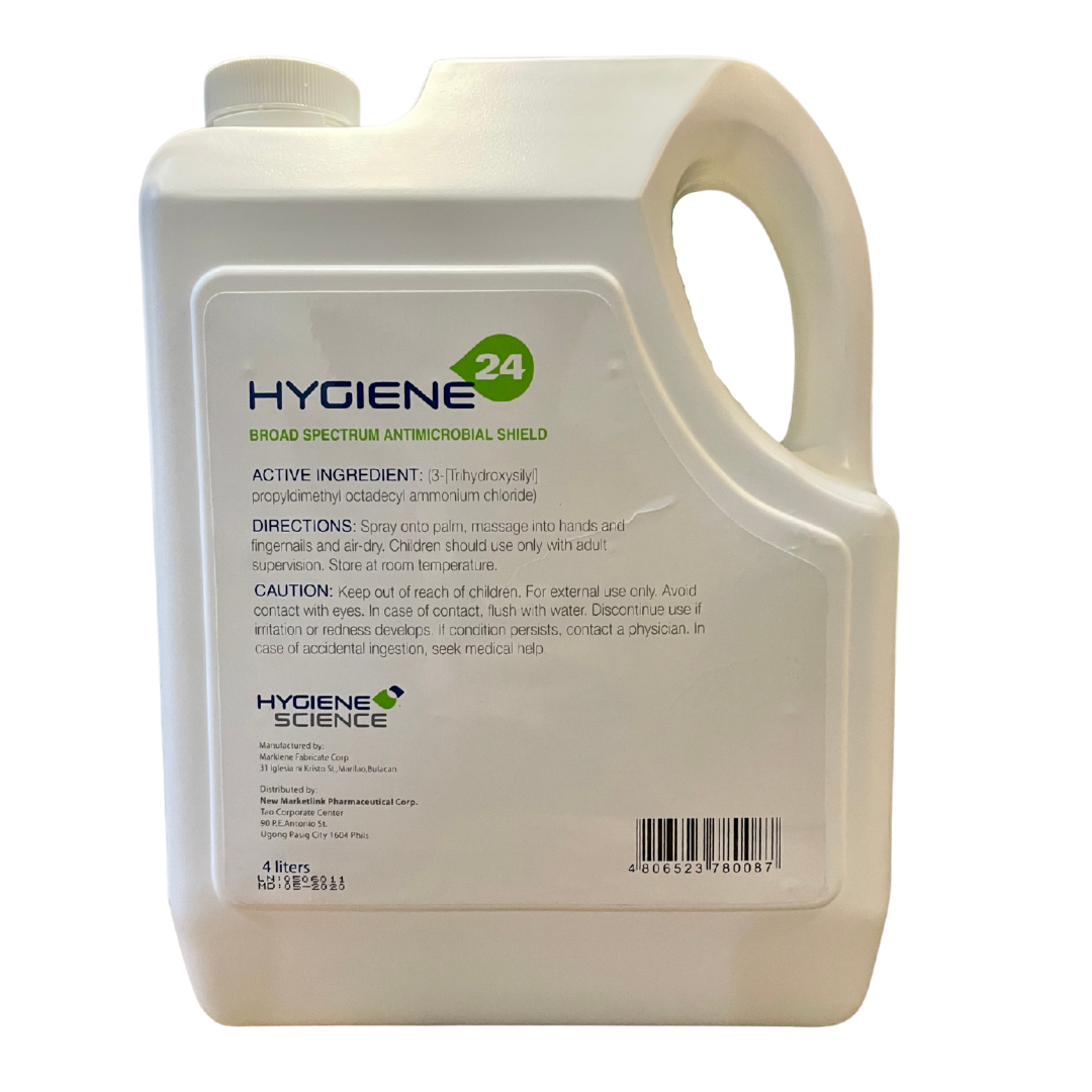 Hygiene 24 (Anti-microbial broad spectrum hand coating) 4 liters ...