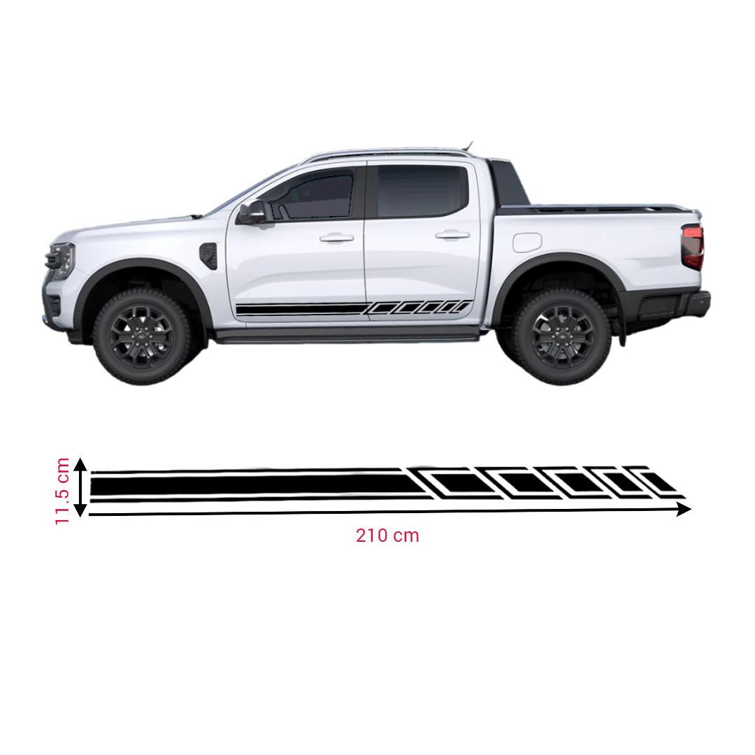 CP Universal Lower Body Side Sticker Pick-Up Car Vinyl Decal Auto DIY ...