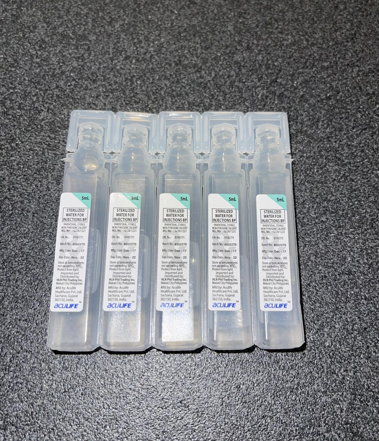 STERILE WATER FOR INJECTION 5ML PER PC (P20.00 PER PC) | Lazada PH