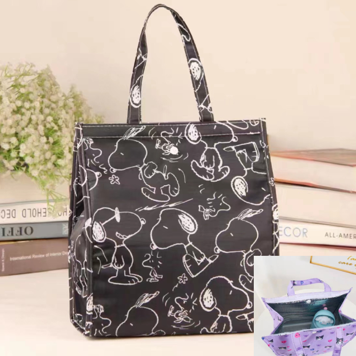 Foldable Lunch Bag Velcro Character Insulated Hand Bag | Lazada PH