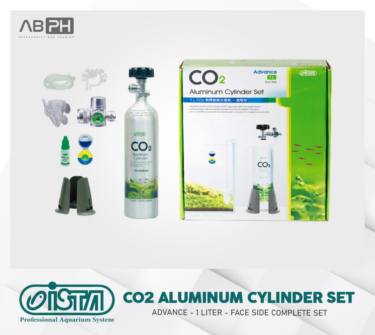 ISTA 1L CO2 Aluminum Cylinder Set Face-side - Advance | Lazada PH
