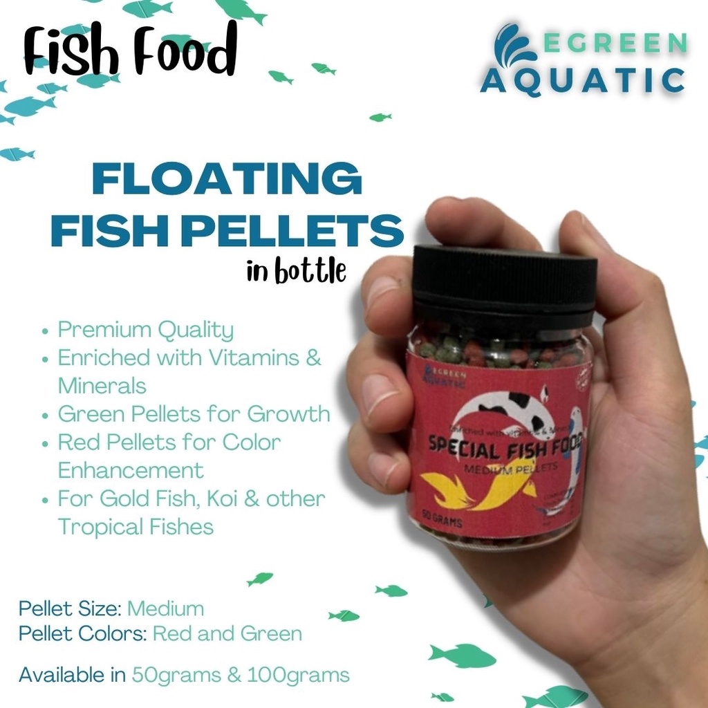 FISH FOOD Flakes Pellets in a Bottle (Sealed) Sinking Floating Pellet ...