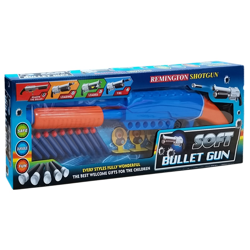 Remington Shotgun Single Barrel Shut Soft Bullet Gun Blasting Nerf Toy ...