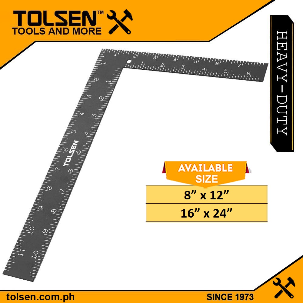 Tolsen Carpentry Angle Tri Square (12”- 24\ | Lazada PH
