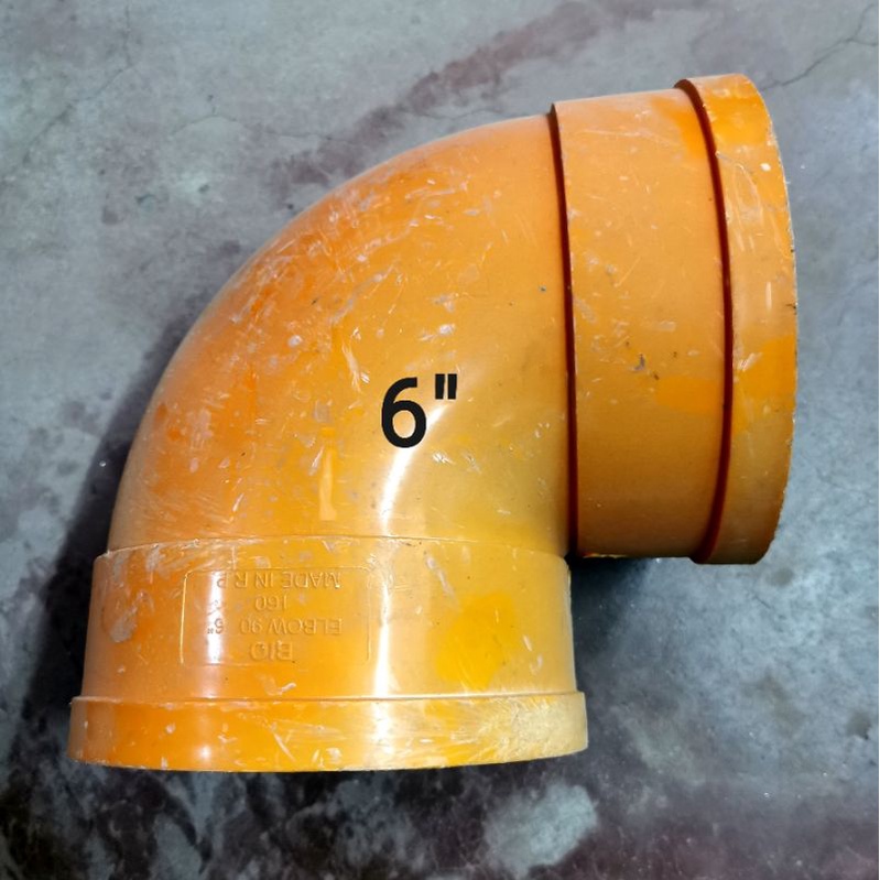 6" PVC Orange Elbow 90° 1/4 Bend #6 | Lazada PH
