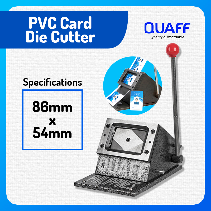 QUAFF PVC Card Die Cutter for ID Card Making(86mm x 54mm Cut Size ...
