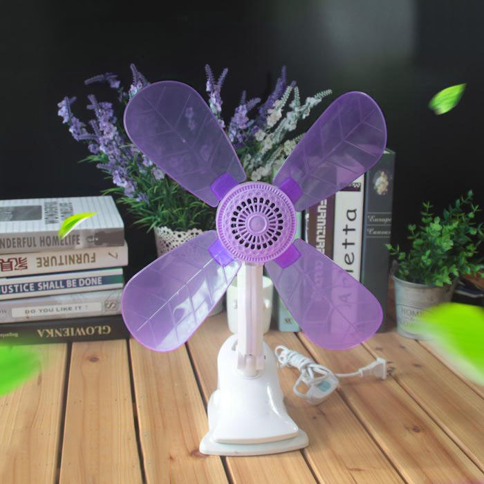 Direct Clip Easy Switch Stand Fan Transparent Four-Leaf Clip Fan ...