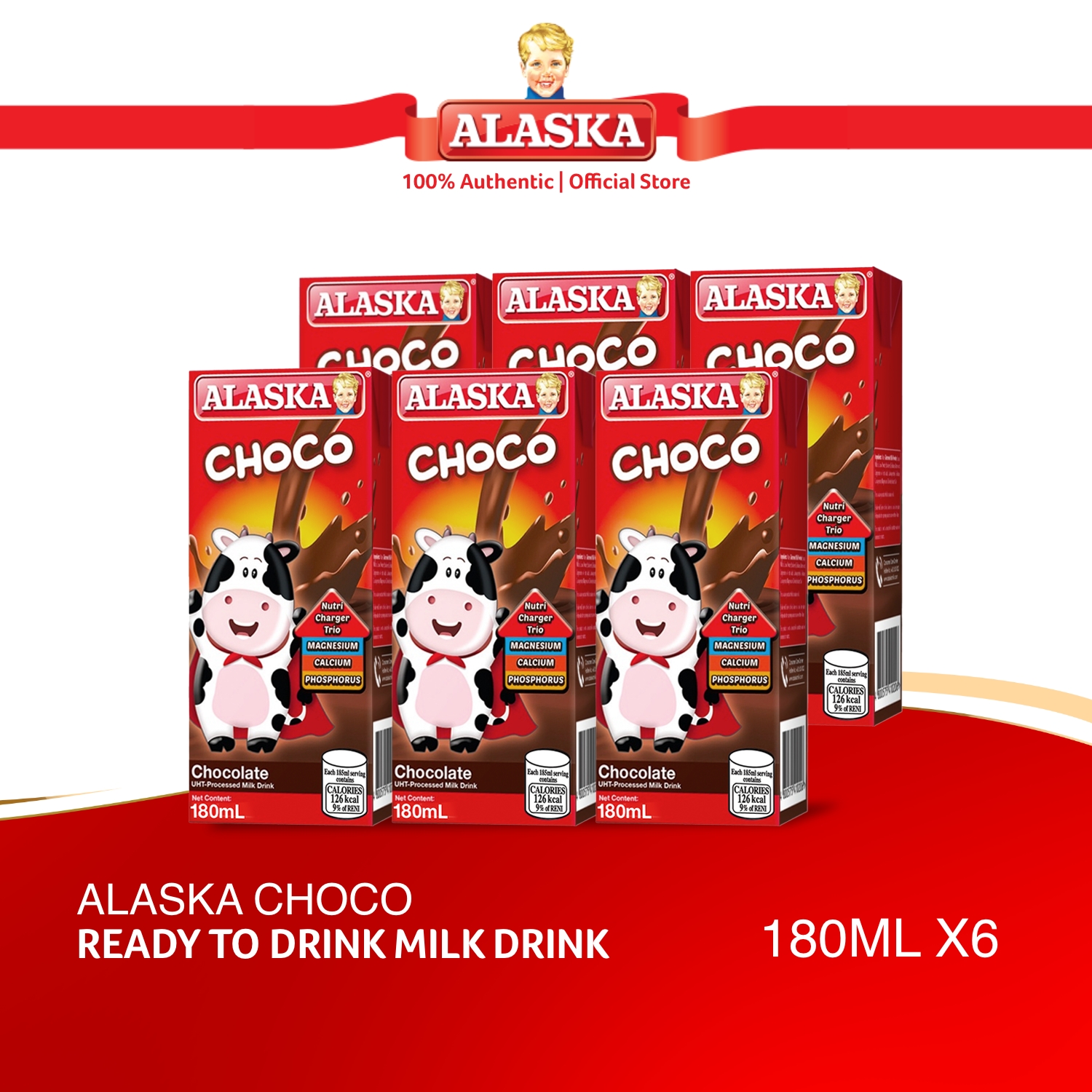 Alaska Chocolate Milk Drink 185ml | Set of 6 | Lazada PH