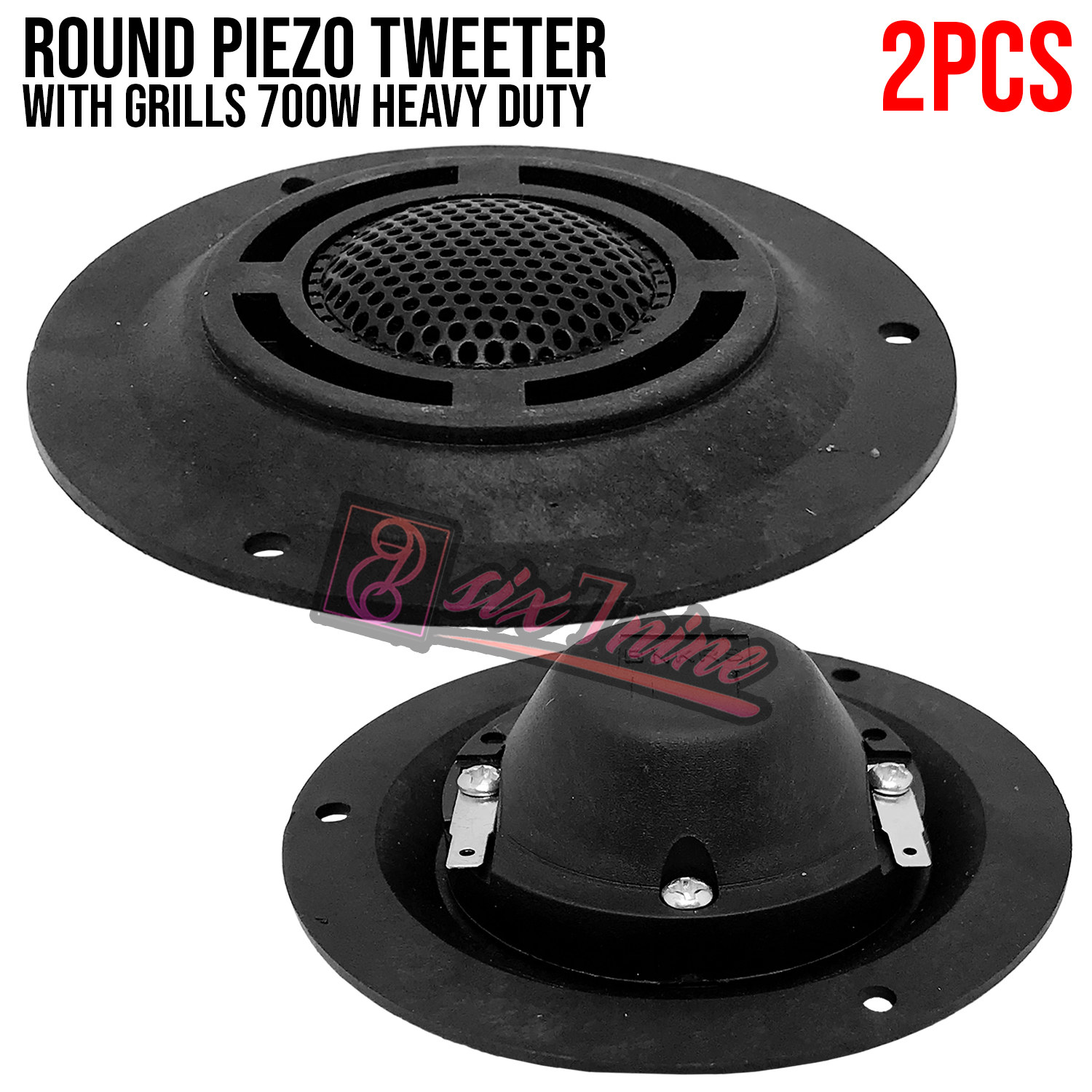 2PCS Round Piezo Tweeter With Grills 700W Heavy Duty | Lazada PH