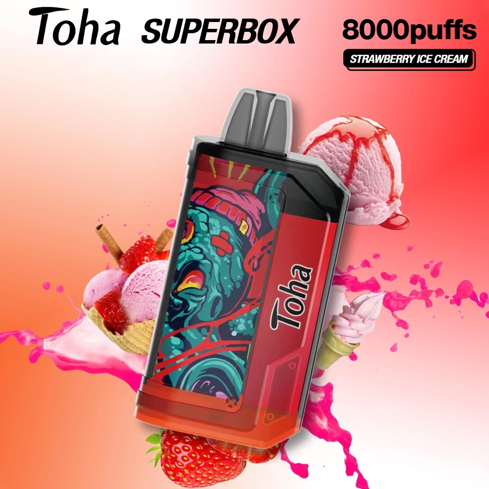 new upgrade toha Super Box 8000 Puff 8K Disposable Vape Pod toha 5k ...