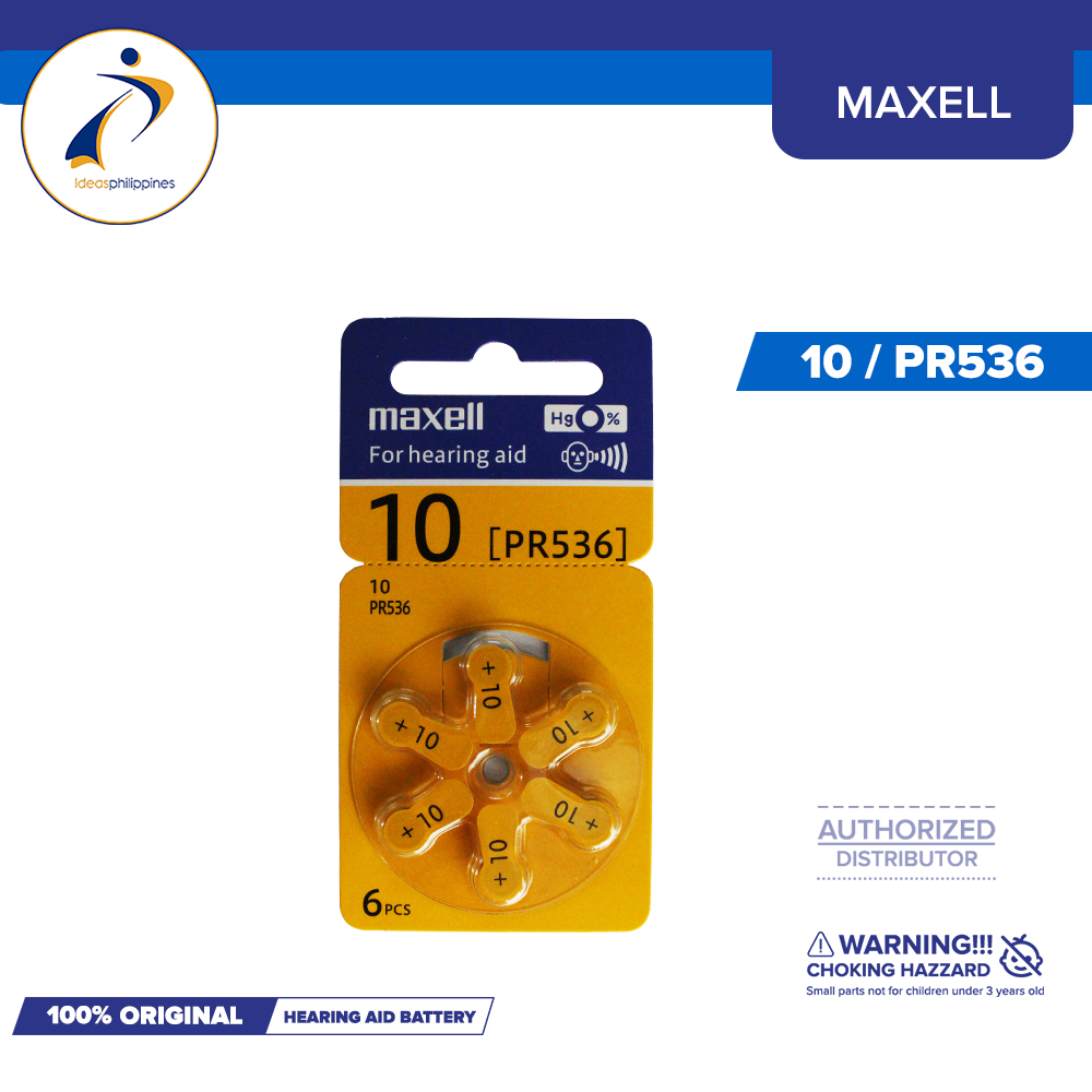 Maxell Hearing Aid Batteries (PR536) | Lazada PH