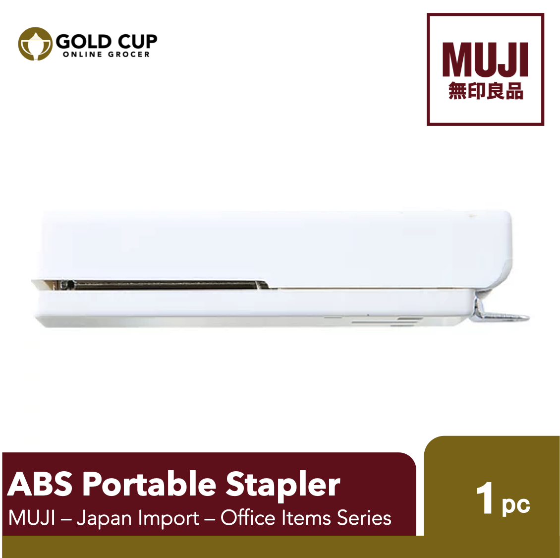MUJI ABS Portable Stapler (White) | Lazada PH