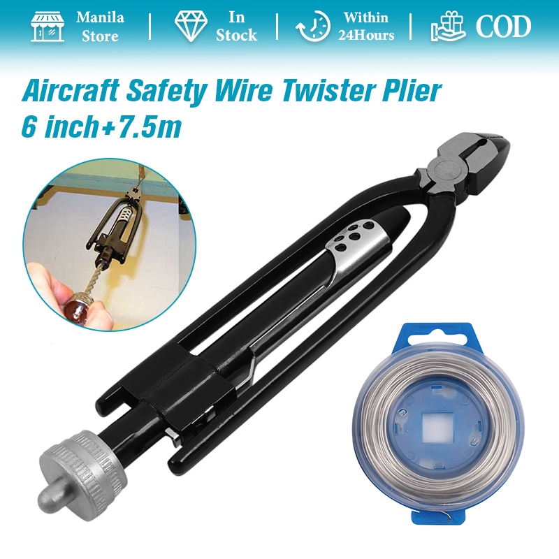 6 Inch Safety Wire Twist Pliers,Fuse Pliers Aircraft Wire Pliers Aviation Reversible Wire ...