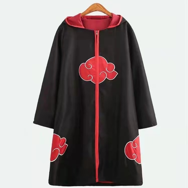 Naruto Costume Akatsuki Cloak Cosplay Sasuke Uchiha Cape Cosplay Itachi ...