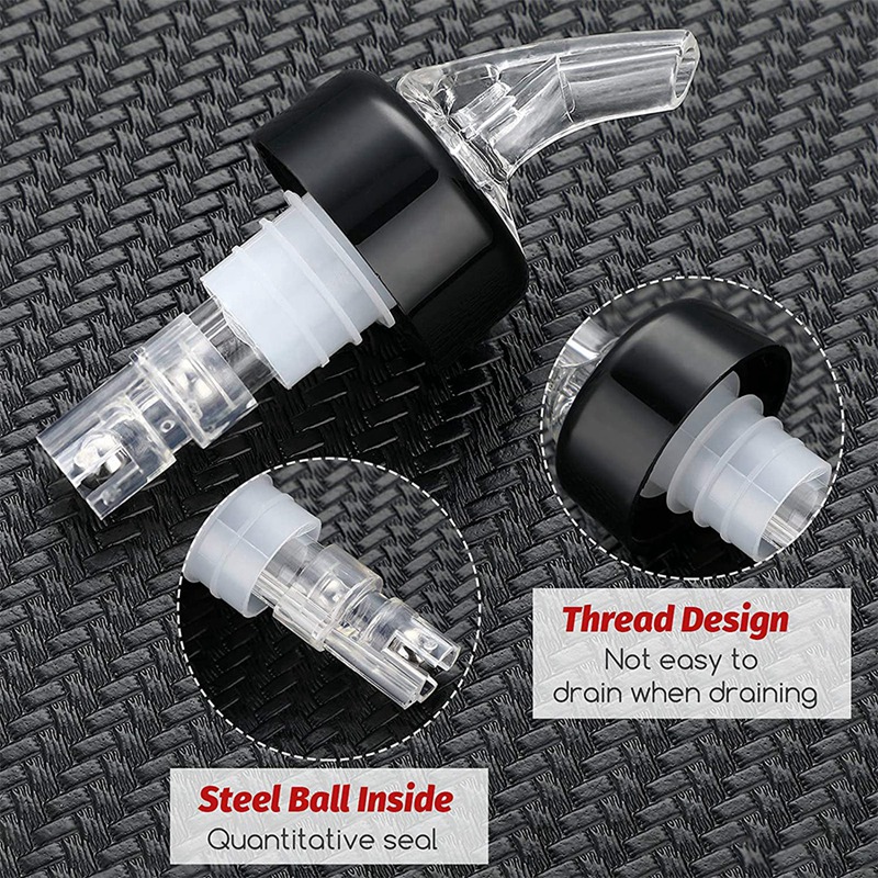8 Pieces Automatic Measured Bottle Pourer, Spout Bottle Pourer with ...