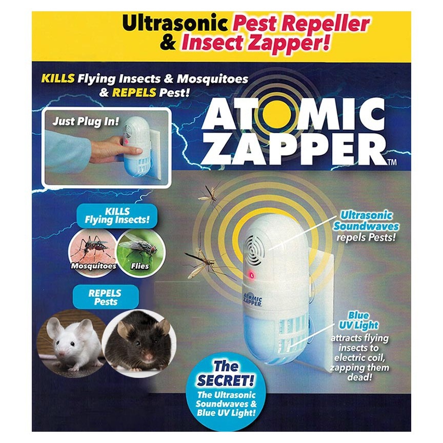 amylin Ultrasonic Soundwaves Electronic Mosquito Pest Killer Insect Trap Atomic Bug Sonic Zapper ...
