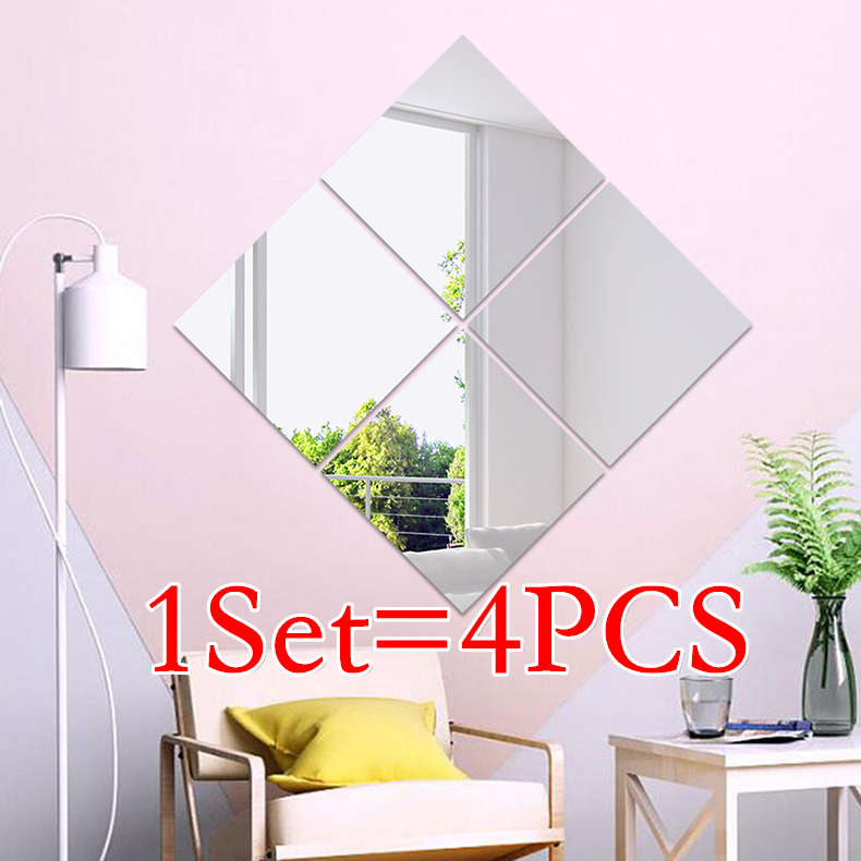 Self-adhesive soft mirror DIY shape unbreakable household wall mirror ...