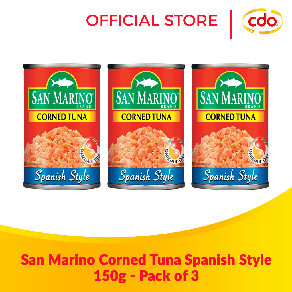 SAN MARINO Corned Tuna Spanish Style 150g - Pack of 3 | Lazada PH
