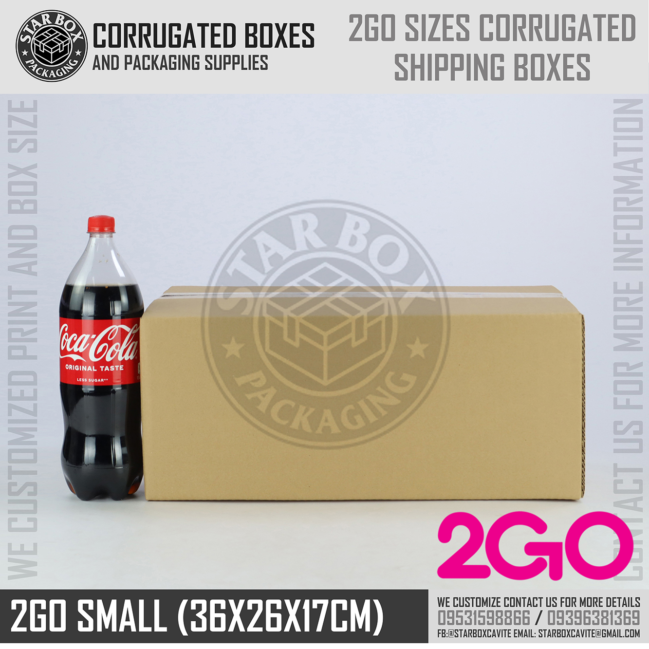Starbox 2Go Express Size Corrugated Boxes Shipping Box Mailing Box ...