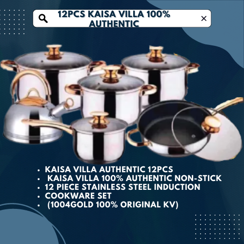 KAISA VILLA AUTHENTIC 12PCS KAISA VILLA 100% AUTHENTIC NON-STICK 12 ...