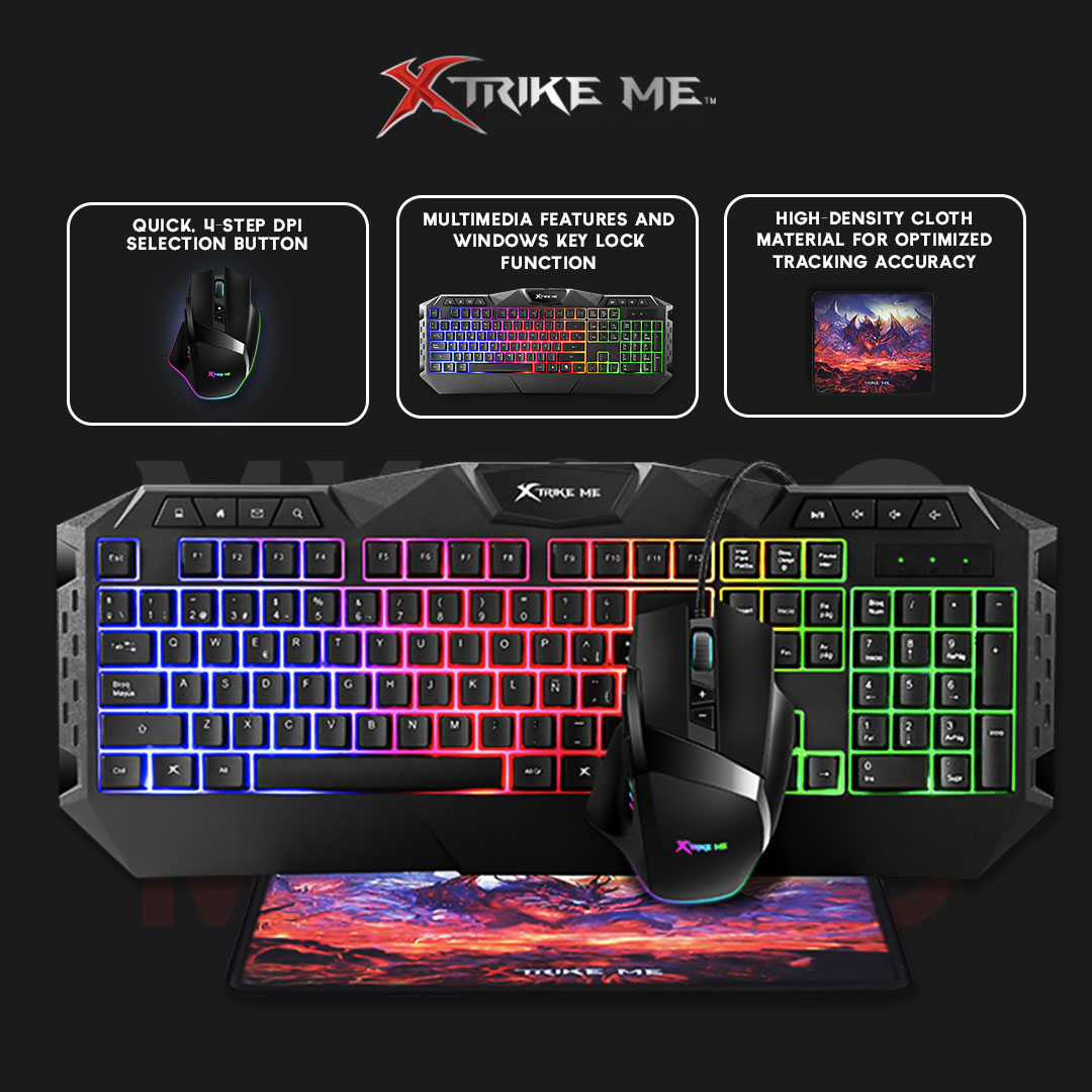 Xtrike Me Gaming Combo 3-in-1 Entry-Level Kit MK-900 - Black | Lazada PH