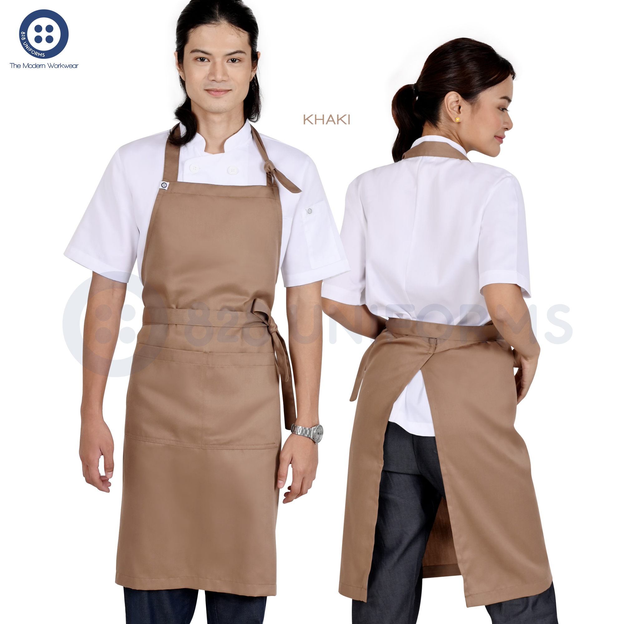 828 Uniforms PARIS Bib Apron with Loop Adjustable Neck Strap | Lazada PH