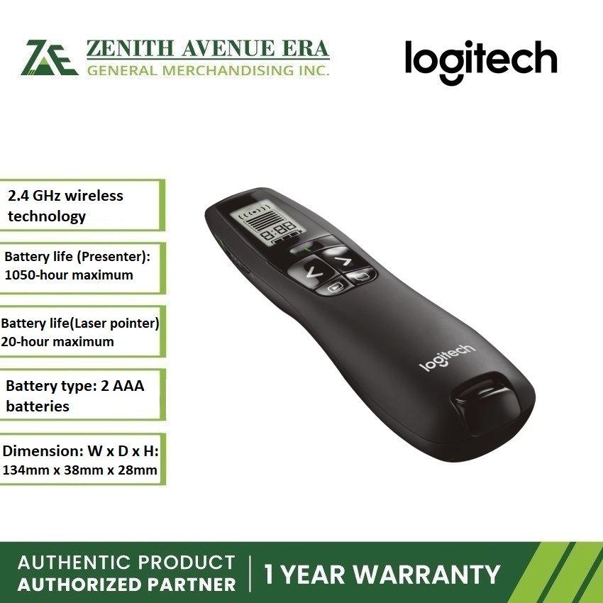 Logitech R800 Wireless Presenter | Laser Presentation Remote | Lazada PH