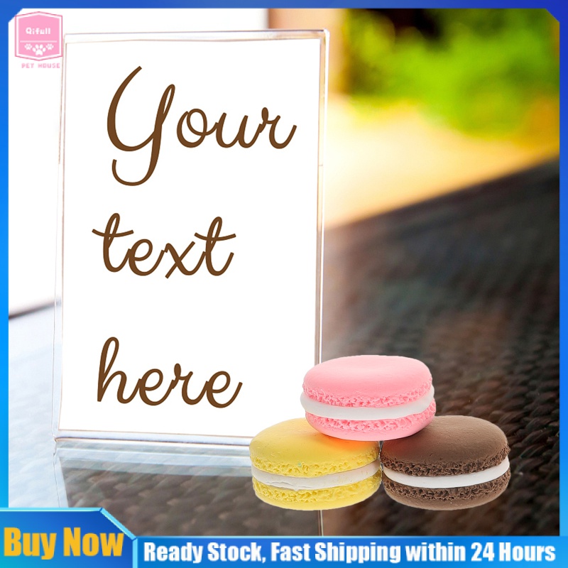 Qifull 9 Pcs Cake Model Faux Macaroons Fake Macaron Toy Decorating ...