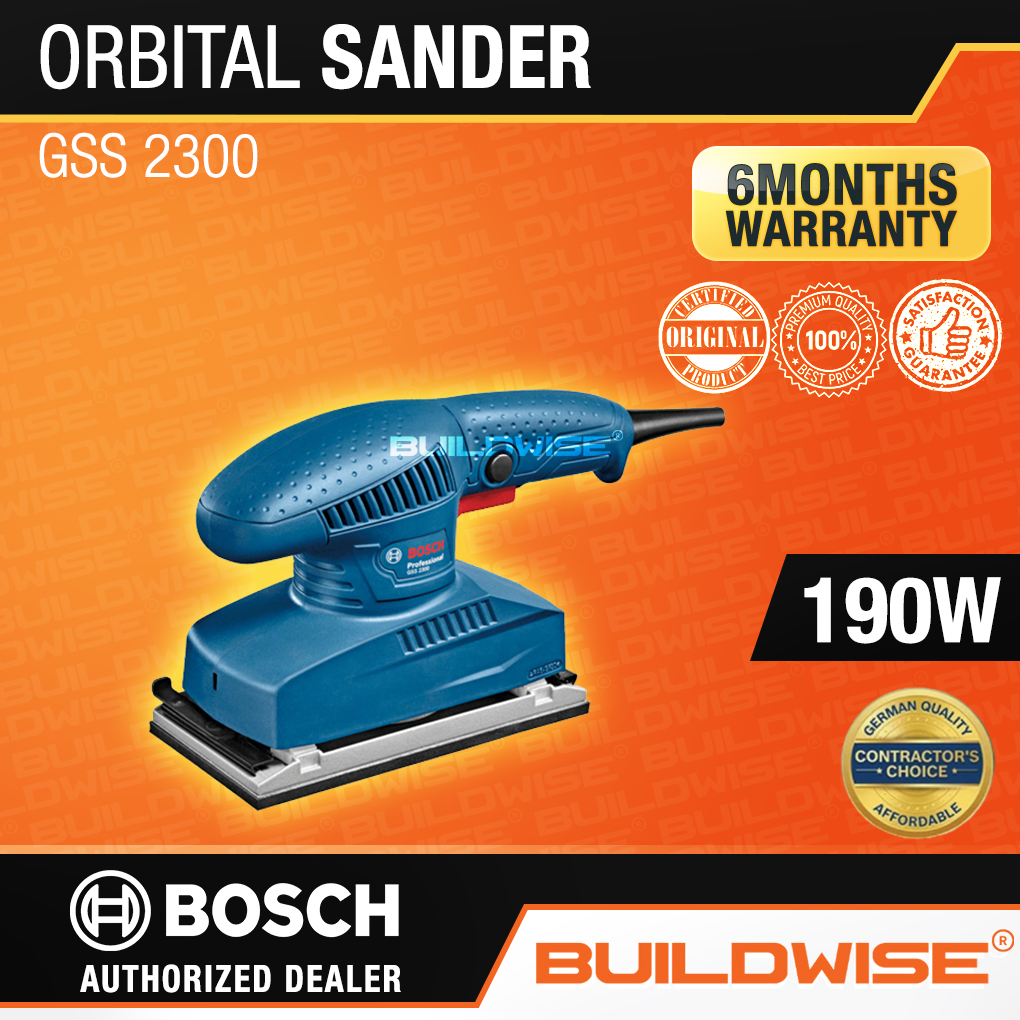 Bosch GSS 2300 Professional Orbital Sander 190W 「BUILDWISE®」 | Lazada PH