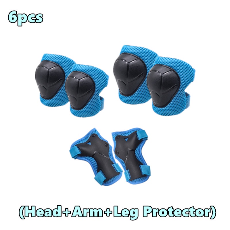 Kids Cycling Protective Gear Bike Helmet Knee Wrist Elbow Guard Sport ...