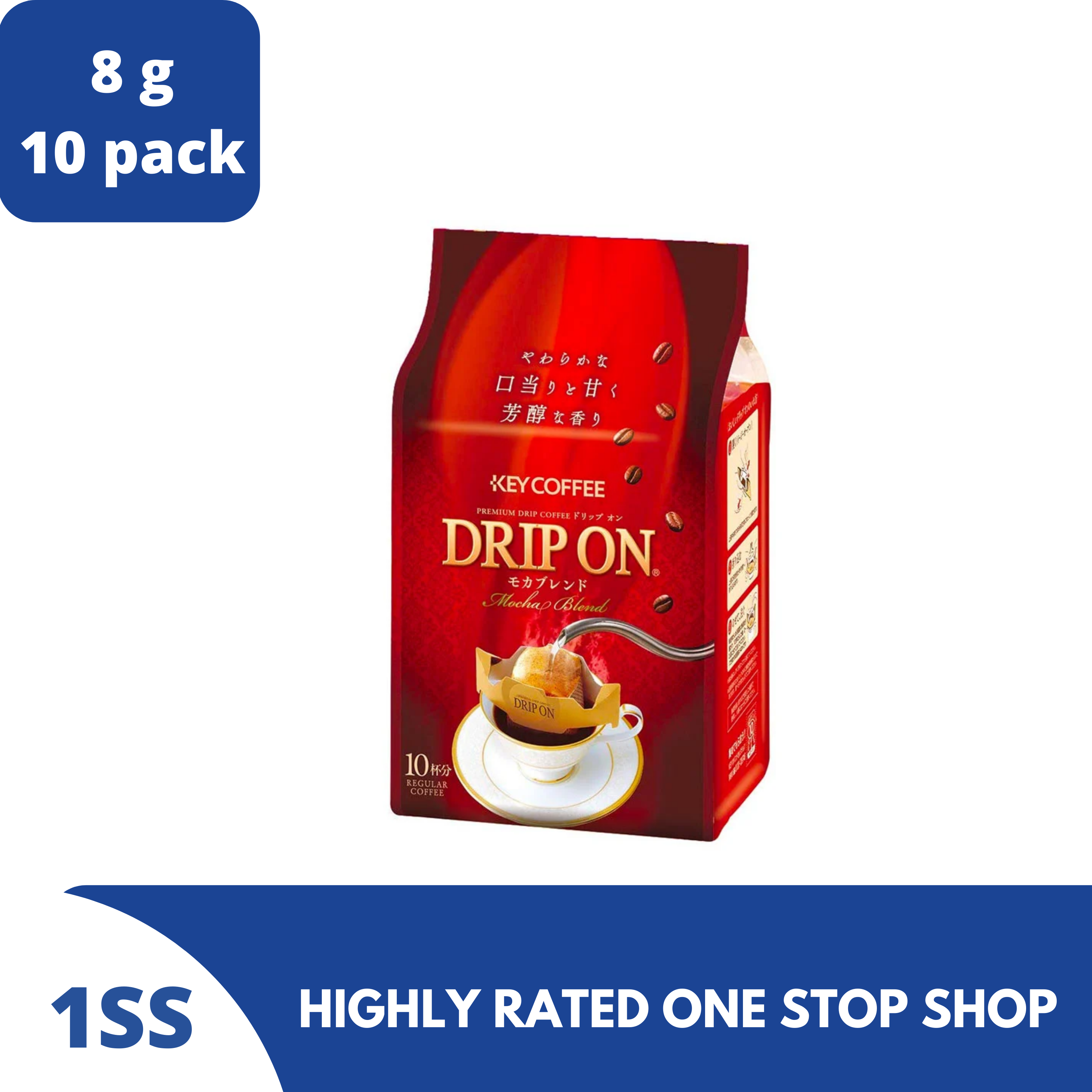 key Coffee Drip On Mocha Blend, 8g x 10 packs | Lazada PH