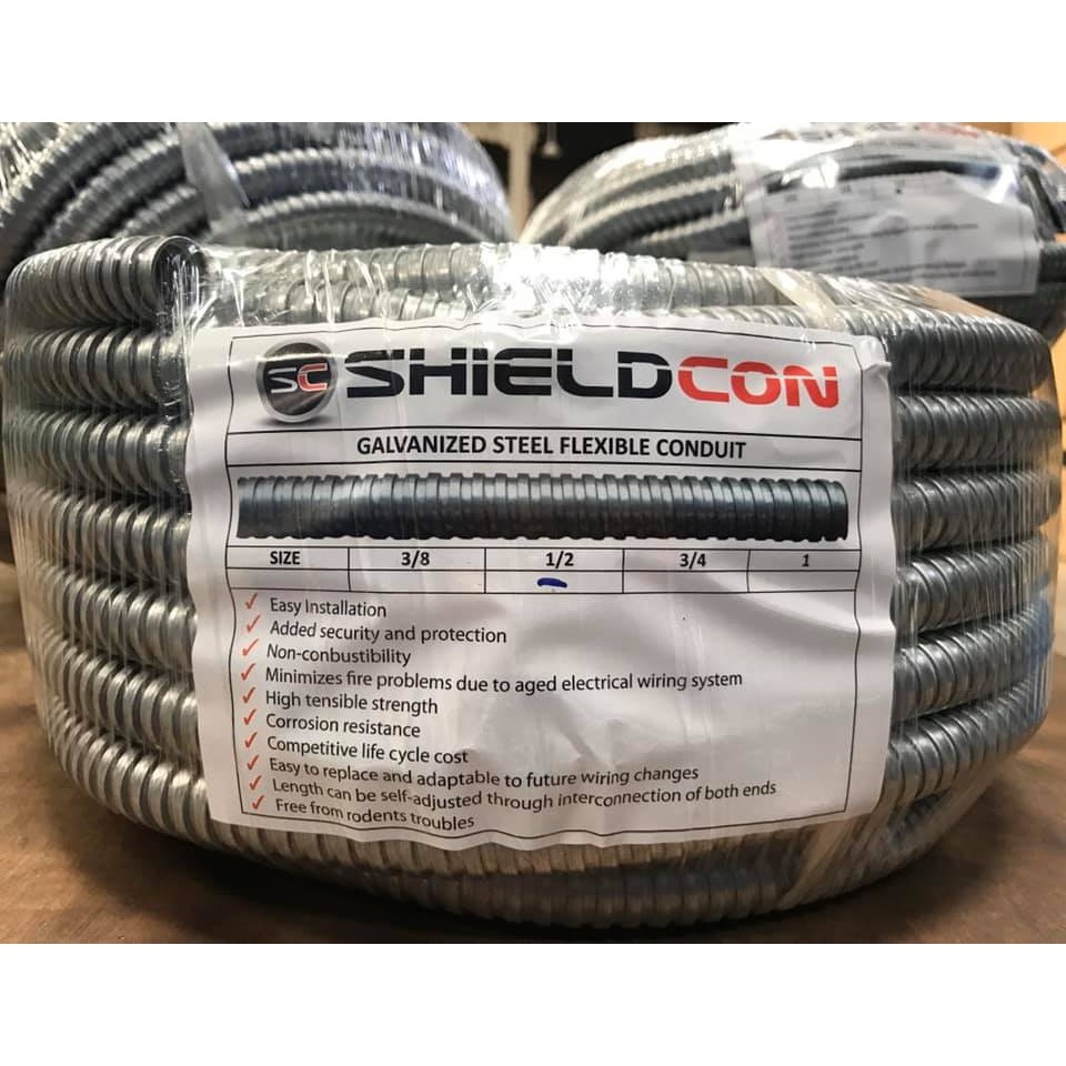 FLEXIBLE METAL CONDUIT / METAL FLEXIBLE HOSE - for ELECTRICAL 1/2 3/4 ...