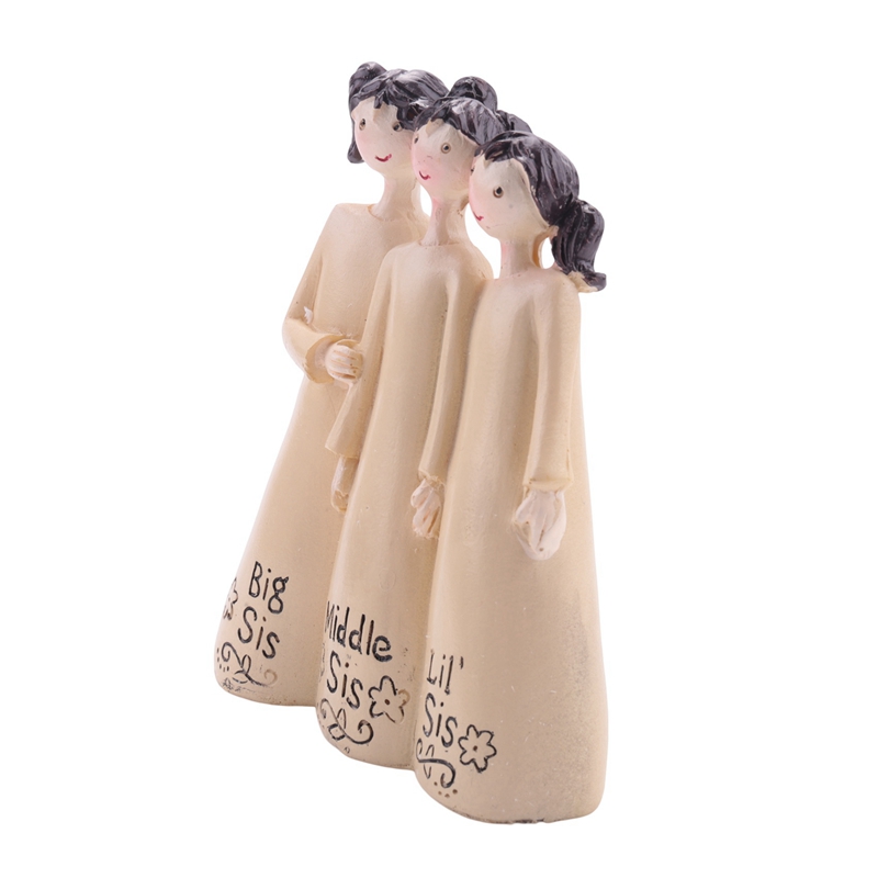 Figure Statues, Sister Friend Warm Embrace,Resin Desktop Art Ornament ...