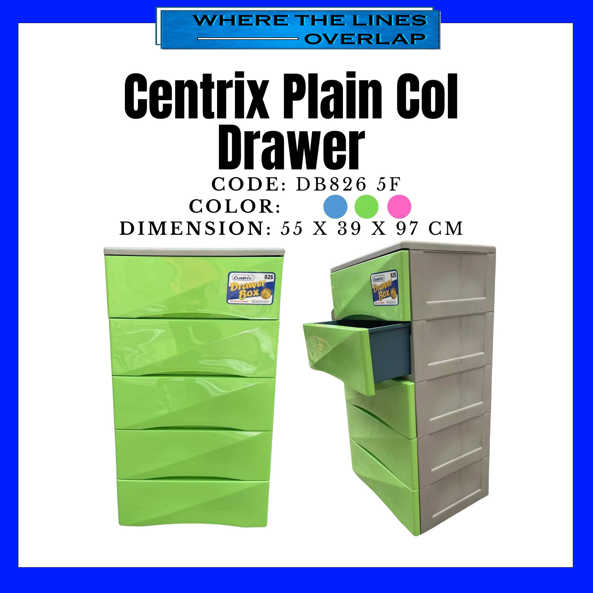 CENTRIX 5 LAYER DRAWER / CLOTHES ORGANIZER / DB826 5F | Lazada PH