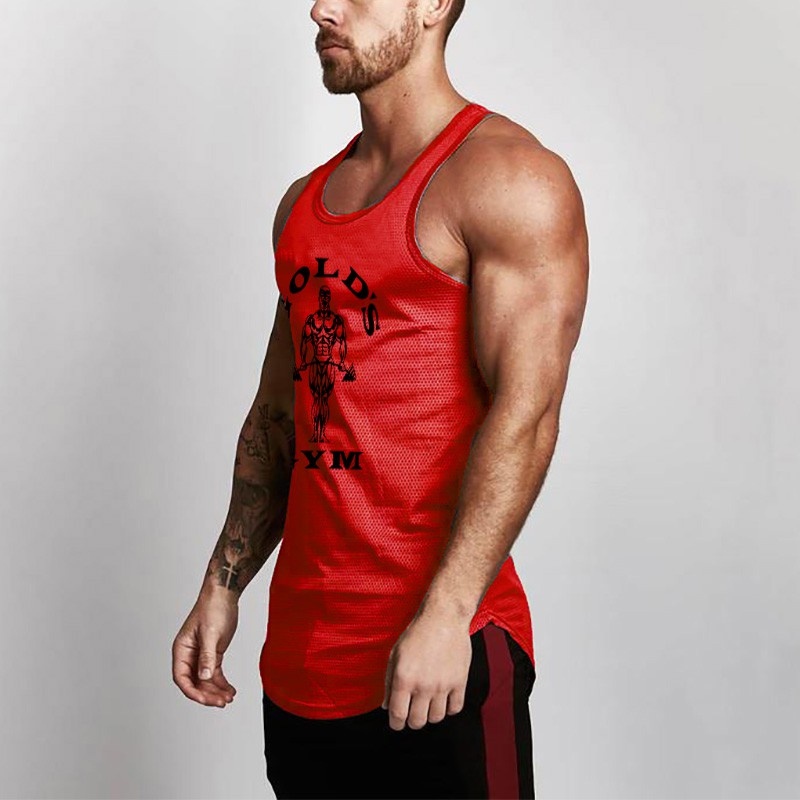 Golds gym Mens Vest Sando Singlets Causal | Lazada PH