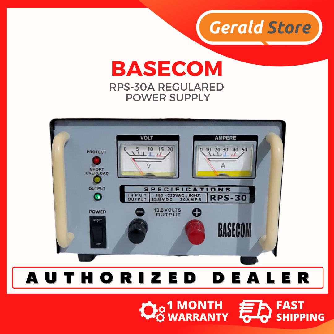 Basecom RPS-30A Regulated Power Supply with Battery Charger 13.8V - 1 ...