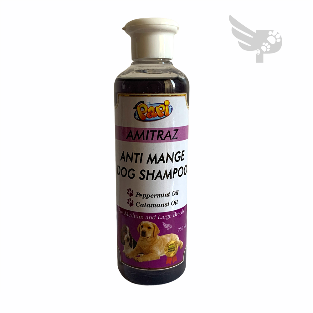 Papi Amitraz 250ml - Anti Mange Dog Shampoo - For Medium and Large ...