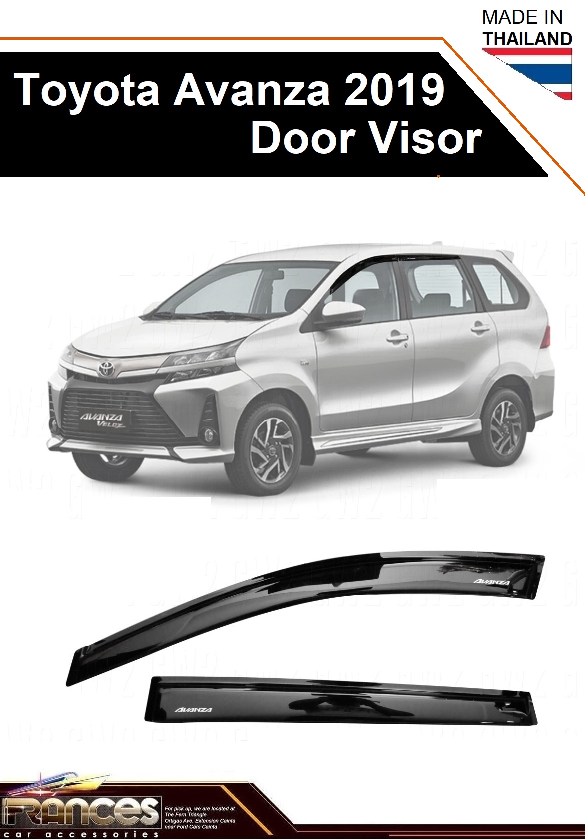 TOYOTA AVANZA 2019-2021 OEM THAILAND DOOR VISOR / RAIN WINDOW VISOR ...
