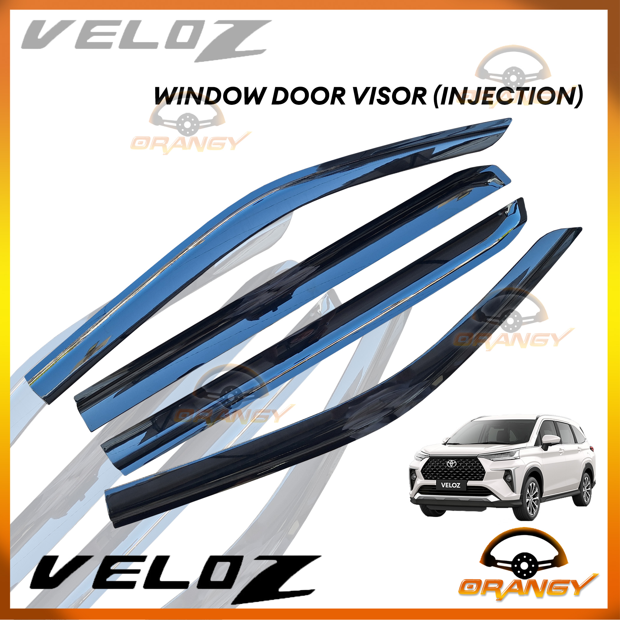 Toyota Veloz 2022 to 2023 OEM (NO LOGO) / INJECTION TYPE Window Door ...