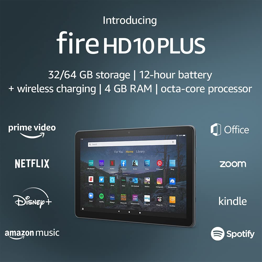 Introducing Amazon Fire HD 10 Plus Tablet 10 1 1080p Full HD 32 GB