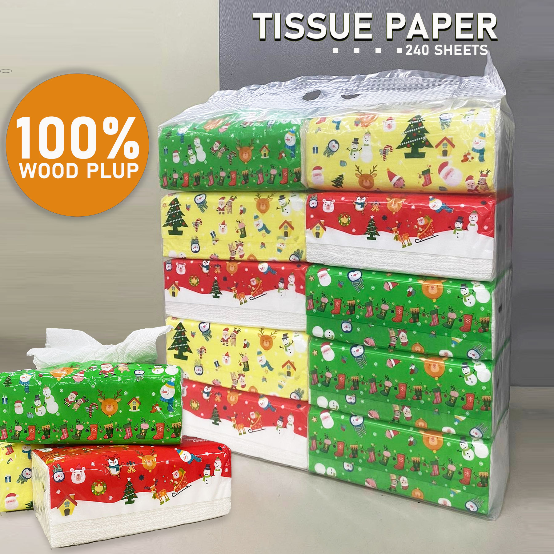 FT-669 Sheets Disposable Inter-Folded Facial Tissue cleaning tissue ...