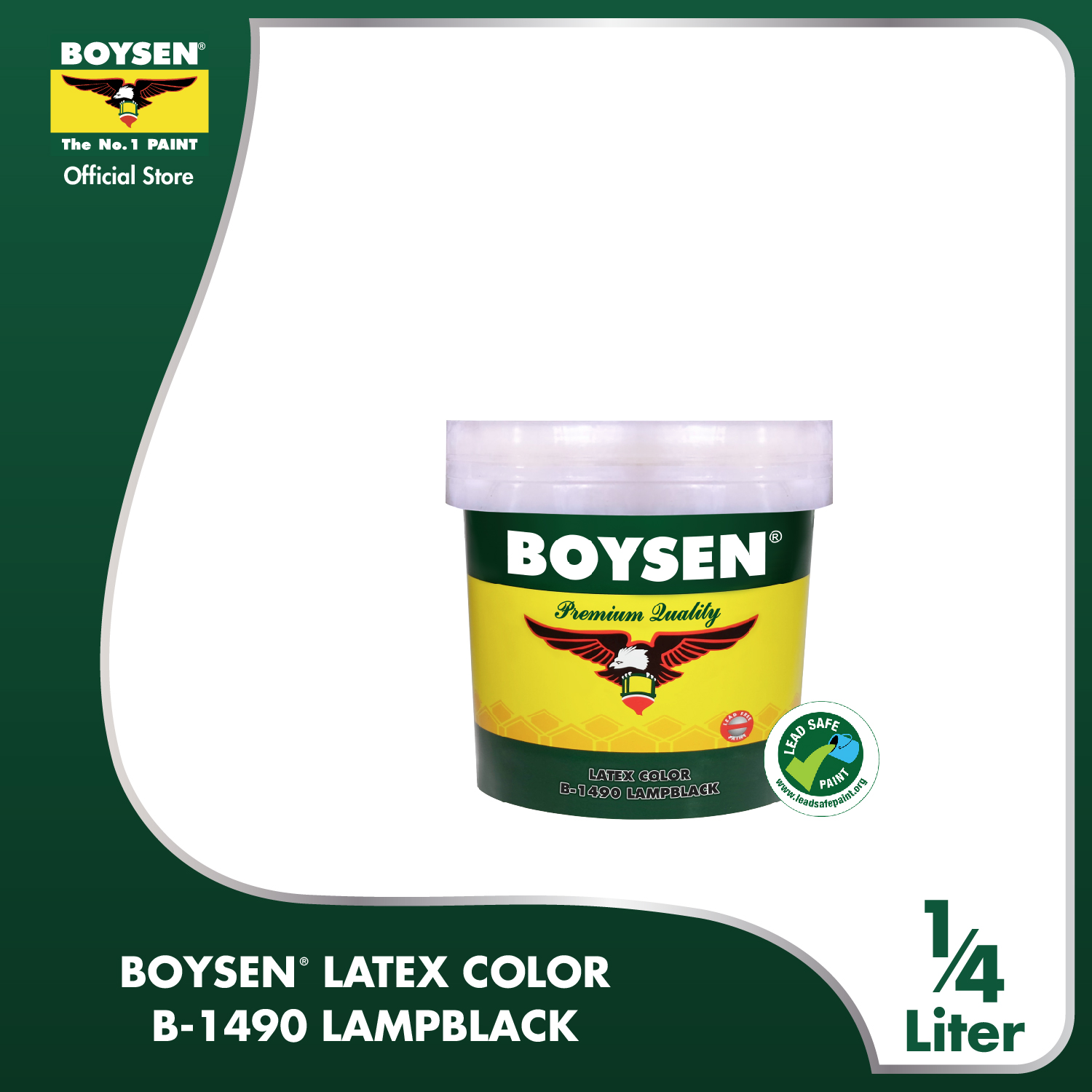 BOYSEN Latex Color Lampblack B1490-1/4L | Lazada PH