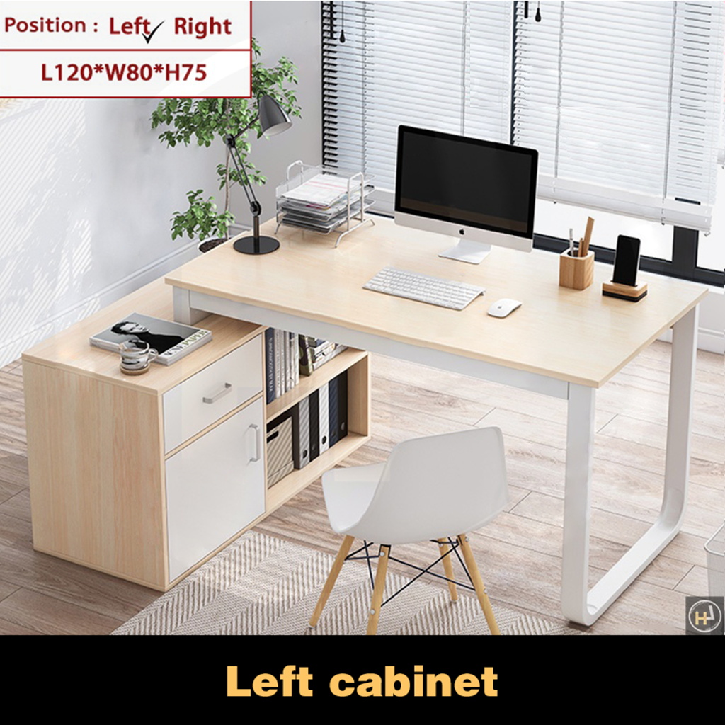7 MAZZONE computer desk with bookshelf/study desk writing desk/home ...